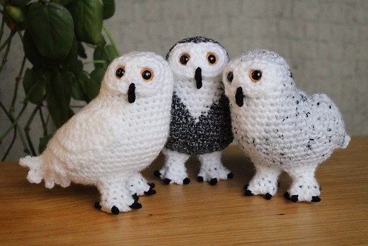 Snowy Owl Crochet Amigurumi Pattern PDF - Realistic Owl - Etsy