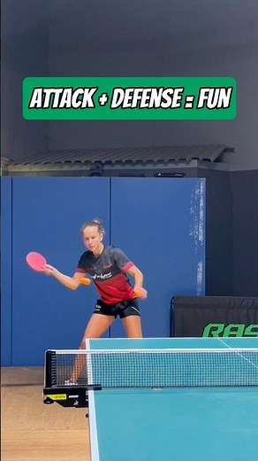 Tischtennis Fun Übung: Vorhand Topspin & Abwehr - table tennis fun exercise: topspin & defense