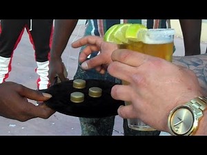 Three Cup Monte Scam on Miami Beach, Spring Break 2019