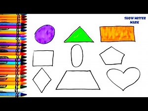 How to Draw Shapes Coloring Shapes for Kids Shapes for toddlers