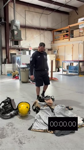 The one-minute drill. ⏱️ Firefighters have 60 seconds to go from station wear to fully geared up in turnouts and PPE. This drill builds speed, muscle memory, and disciplined habits so nothing gets missed when the pressure is on. Fires grow fast, scenes change instantly, and those first moments matter. Training this way ensures we arrive focused, protected, and ready to work. Readiness starts before the rig ever rolls. Train under pressure so you don’t fail under it. 🚒🔥 | Timber Mesa Fire and M