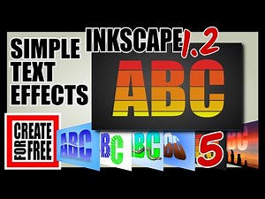 Retro Text Effect Inkscape