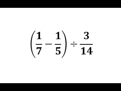 Order of Operations with Fractions: (Difference)/(Fraction) Signed