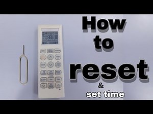 How to reset lg ac remote | set time in ac remote | lg ac remote not working
