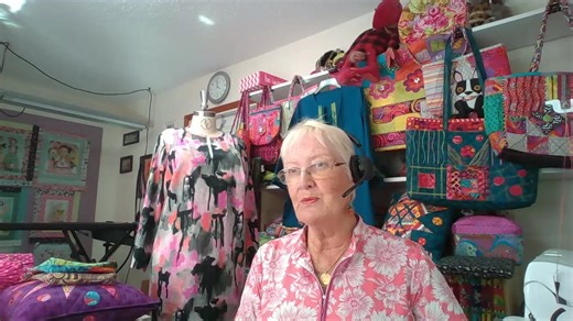 Cushion, tunic, crazy pin cushions, everyday purse | Deb Canham Studio - Serger Sanity