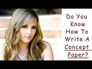 HOW TO WRITE A CONCEPT PAPER?