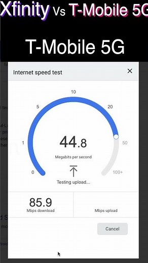 T Mobile 5G Vs Xfinity - Speed Test