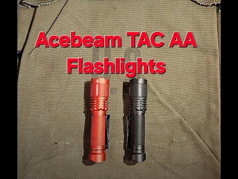 Acebeam TAC AA Flashlight Review and Beamshots