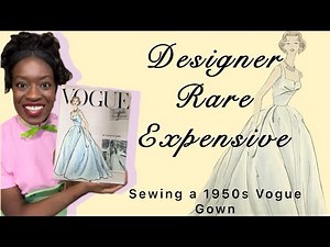 Sewing a Vogue gown from 1956 | Vogue 1343