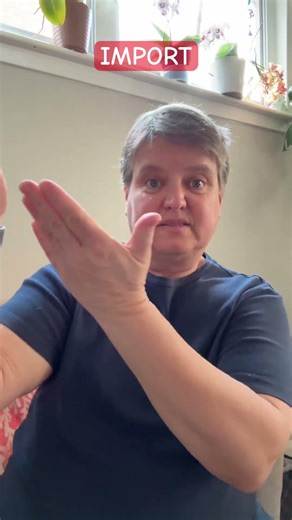 How to sign IMPORT in ASL #americansignlanguage #tutorial