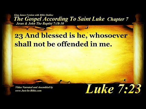 Gospel of Luke Chapter 7 - Bible Book #42 - The Holy Bible KJV HD Audio-Text Read Along