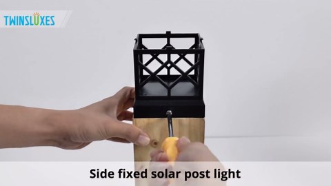 TWINSLUXES Solar Post Cap Lights Outdoor - Waterproof LED Fence Post Solar Lights for 3.5x3.5/4x4/5x5 Wood Posts in Patio, Deck or Garden Decoration Warm Light… (12 Pack)