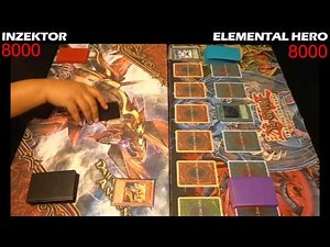 Yugioh Duel: Elemental Hero vs Inzektor - Round 1