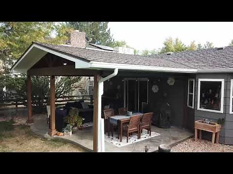 Metro Denver Patio Cover | Gable Roof Patio Cover with Roof Tie-in | Denver Area Patio Roof Builders