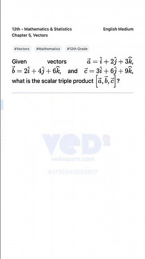 Scalar Triple Product Vectors Math 12th