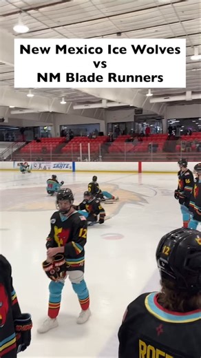 Elite on skates… absolutely humbled on sleds. Ice Wolves took a stab at sled hockey in a scrimmage against the Blade Runners. | New Mexico Ice Wolves