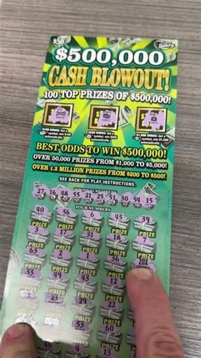 $500,000 CASH BLOWOUT!! | SOLID Florida Instant Lottery Ticket Win #winnerwinnerchickendinner