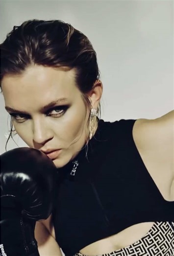 Josephine Skriver on set for Elle, shot by Stefan Imielski 🥊✨ #josephineskriver #fashion #editorial #photoshoot #ellemagazine