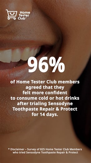 54K views · 20 reactions | Home Tester Club members who tested Sensodyne Repair & Protect Toothpaste rated it a 4.9! Have you tested for yourself yet? For more uncensored reviews: bit.ly/4gLGVgB | Home Tester Club | Facebook
