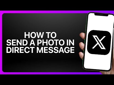 How To Send A Photo In Direct Message In X App (Twitter) 2025! Tutorial