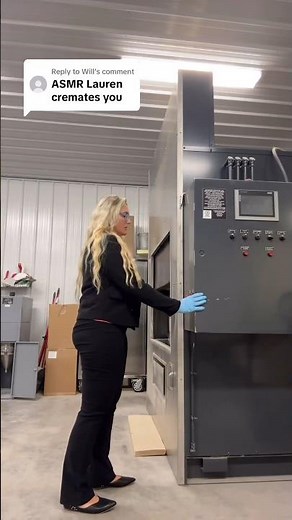 Cremation ASMR to help your thanatophobia #asmr #funeraldirector #lifeisshort #anxiety