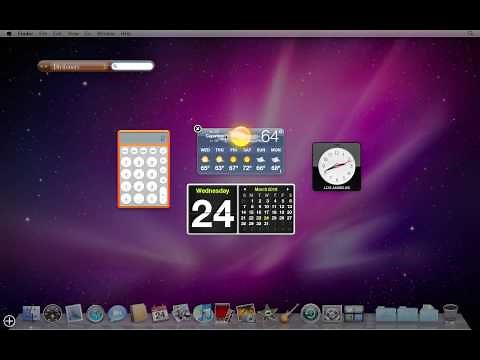 Mac OS X Snow Leopard: Using Dashboard
