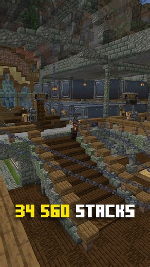 I BUILT THE BIGGEST WAREHOUSE IN MY WORLD #minecraft #creativesurvival #minecraftbuilding #gaming