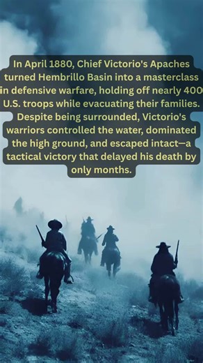The Battle of Hembrillo Basin (April 5-8, 1880) saw Apache Chief Victorio outmaneuver a coordinated U.S. Army assault despite facing nearly 400 soldiers and scouts. When Captain Carroll's Buffalo Soldiers stumbled into the Apache position in New Mexico's San Andres Mountains, Victorio's warriors pinned them down overnight without water. As reinforcements arrived the next morning, Victorio executed a tactical withdrawal, positioning warriors on ridgetops with long-range rifles while evacuating wo