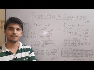 Difference between text files and binary files | text files vs binary files | file handling : part 8