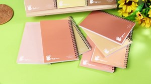 Patelai 10 Pack Small Left Handed Notebook Wire Bound Lefty Spiral Notebooks 8 x 5'' 50 Sheets College Ruled Notebook Lefty Spiral Notebooks School Supplies for Easier Left Handed Use (Novel Color)