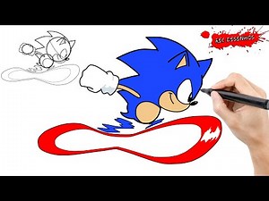 Como Desenhar o Sonic Correndo | How to Draw Sonic Running Super Fast