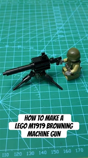 How to make a Lego M1919 Browning Machine gun #lego #m1919 #machinegun #wwii #usa