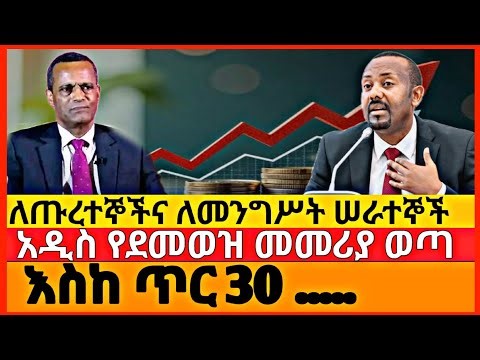 ለጡረተኞችና ለመንግሥት ሠራተኞች አዲስ የደመወዝ መመሪያ ወጣ | Ethiopia Salary Update