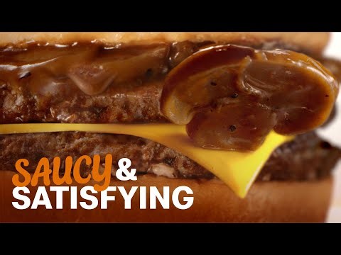 Mush-try NEW Creamy Mushroom Double Beef Burger