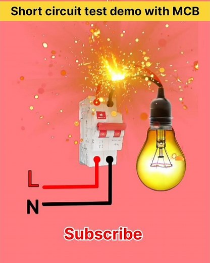 Short Circuit Test Demo With MCB | How to Work MCB | Electrical Demo | Shorts | Viral | Animation