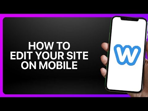 How To Edit Your Weebly Site On Mobile 2025! Tutorial