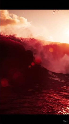 Ruby Red Ocean waves 8s