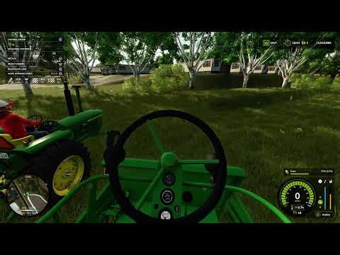 Old school farming on FS25 console