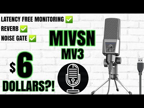 MIVSN MV3 - $6 USB Condenser Microphone Thats Useable? It has WHAT Features?! Test / Review LINK 👇
