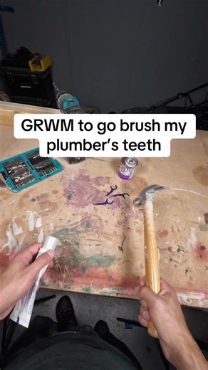 Plumber dental care 😂 #contractors #constructionfails #carpenters #tooltips #sparky #plumber