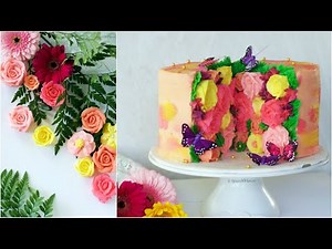Buttercream Flower Cake - Part 2 | Trending Cut Out Cake Tutorial