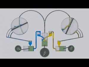 Particle fluid. Pistons. Simulation [05]