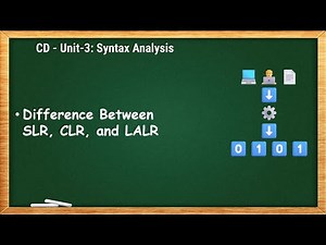 3.17 - Difference Between SLR, CLR, and LALR - CD