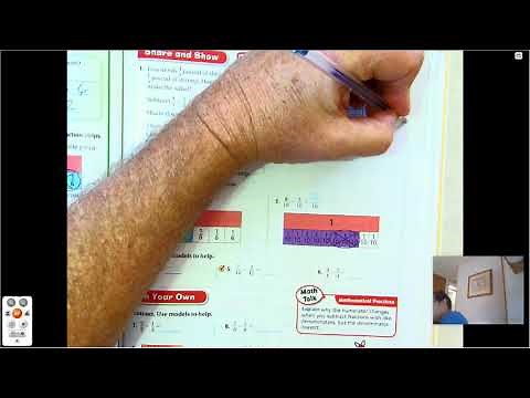 4th grade GO Math-Lesson 7.4 Subtract Fractions Using Models pages 291-294