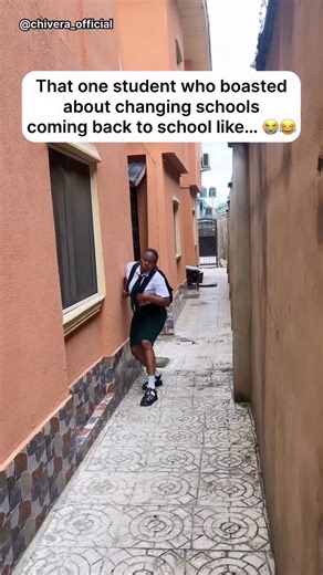 CHIVERA on Instagram: "That one student who boasted about changing schools coming back like… 😭😂 . . . #relatable #school #student #funny #comedy #reels #explore #explorepage"