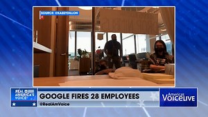 GOOGLE FIRES 28 EMPLOYEES Pro-Palestine tech workers staged a protest against Google's $1.2 billion Israel contract inside the Sunnyvale, California headquarters on Monday. Watch more #AmericasVoiceLive here: https://rumble.com/user/TheSteveGruberShow | The Steve Gruber Show