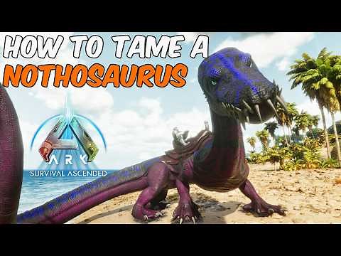 How to Tame a NOTHOSAURUS from the Moros Nothosaurus Mod in ARK Survival Ascended