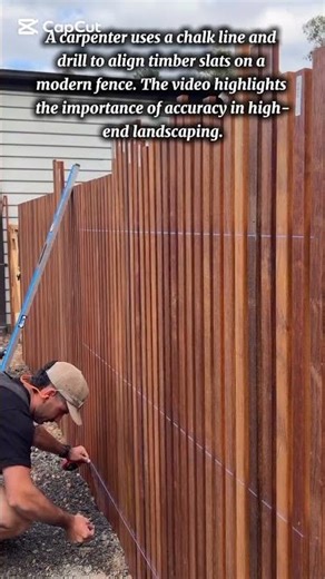 Precision Fencing with Timber Slats