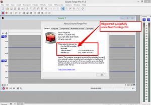 Sound Forge Pro 11.0 Serial Key