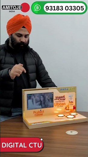 Counter Display Has a Screen & Lights 🤯 | Digital CTU for Retail Brands by Amitoje India